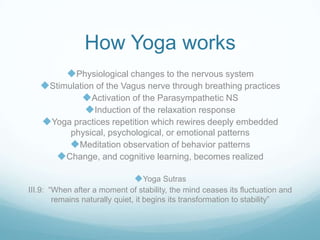 The Autonomic Nervous System and Yoga | PPTX