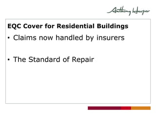 Understanding your rights under the EQC Act 1993 and your Insurance ...