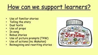 Supporting learners’ understanding and enjoyment of stories in the ...