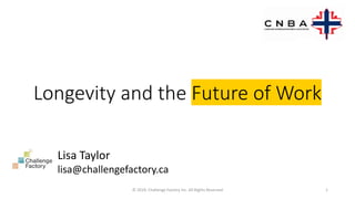 Longevity and the Future of work | PDF
