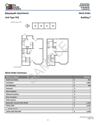 Multifamily Energy Audit Sample Report | PDF