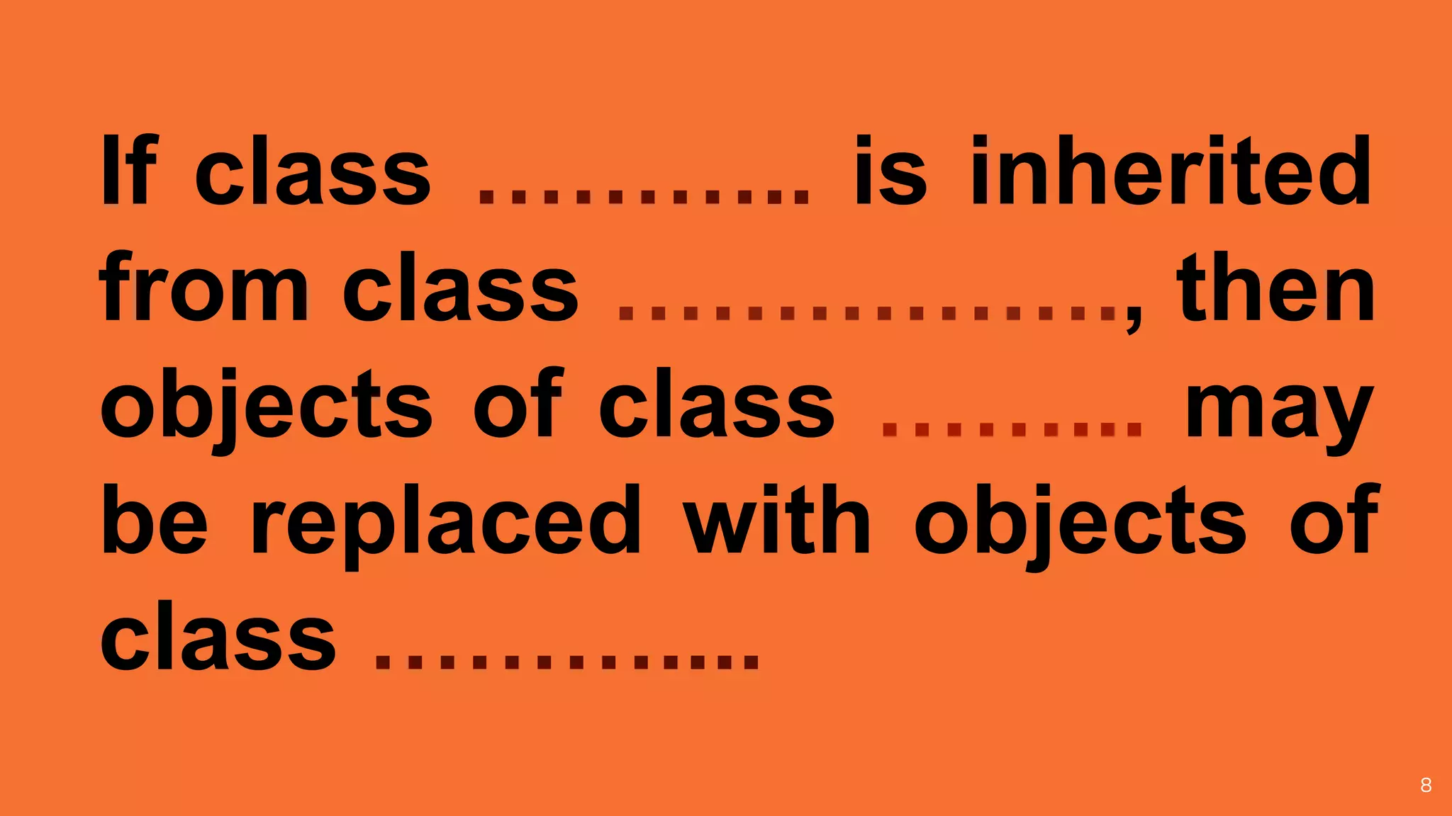 Liscov substitution principle | PDF