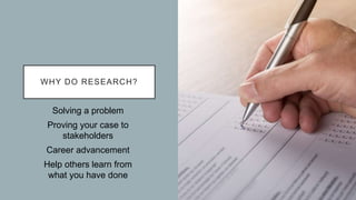 Researching in the Workplace | PPTX