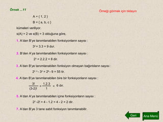 LİSE - FONKSİYONLAR | PPT