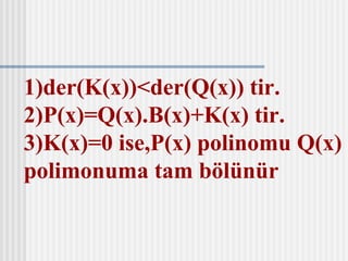 LİSE - POLİNOMLAR 1 | PPT