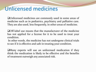 Licencing & drug recall of 2014 & 2015 | PPTX