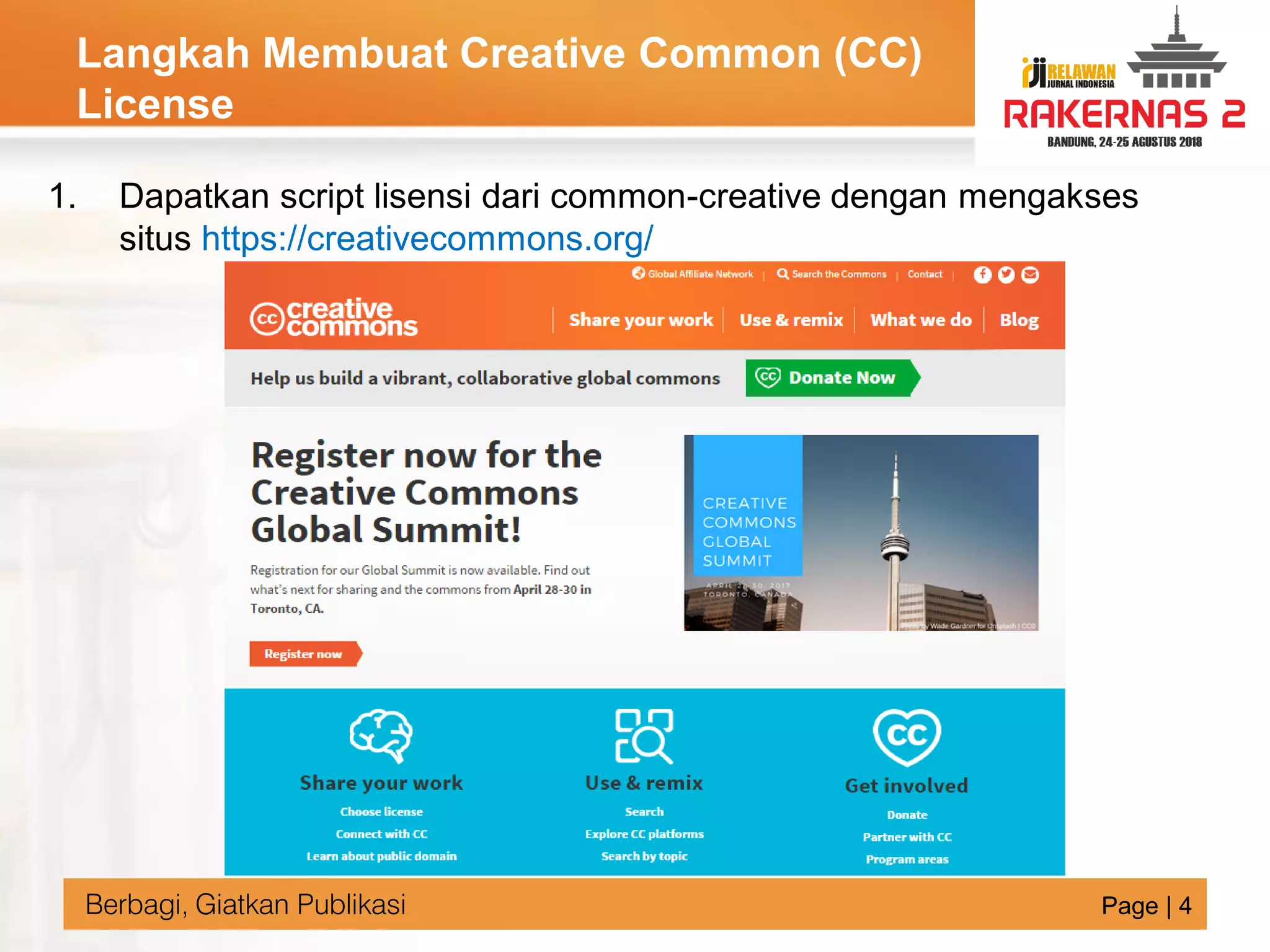 COPYRIGHT & CC LICENSE PADA OJS 2.X | PDF