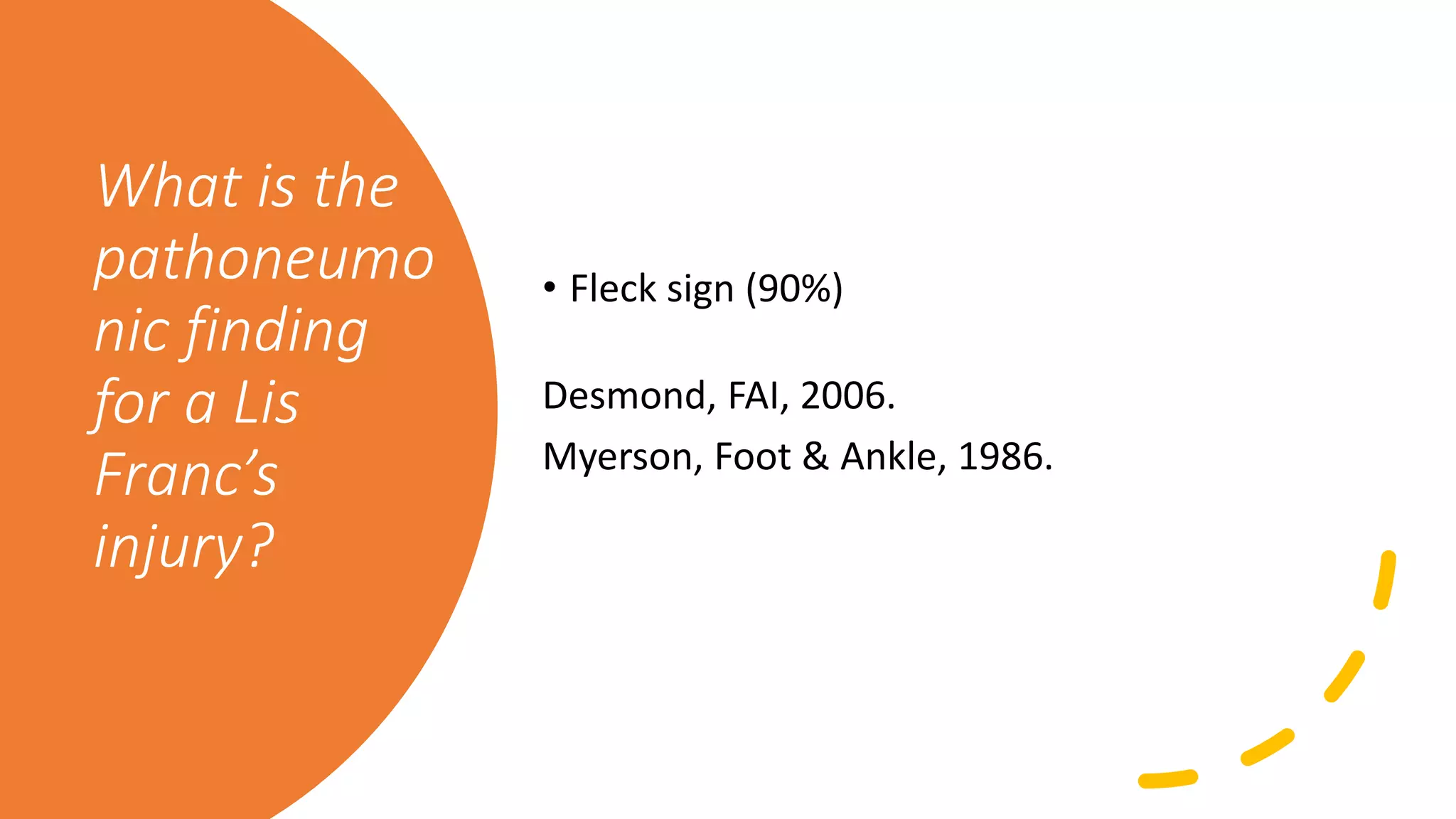 AJM Sheet: Lisfranc Trauma | PPTX