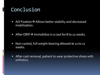 Lisfranc injury in orhopaedics and traumatologypptx | PPTX