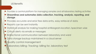 Laboratory information system- An overview in Microbiology | PPTX