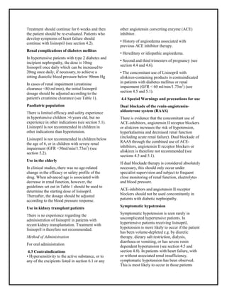 Lisinopril 10mg tablets smpc taj pharmaceuticals | PDF