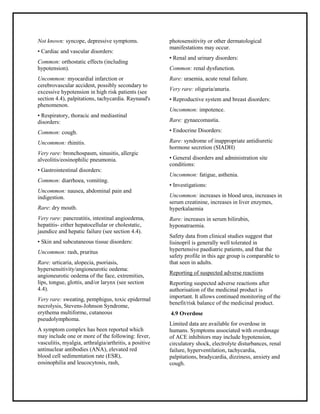 Lisinopril 10mg tablets smpc taj pharmaceuticals | PDF