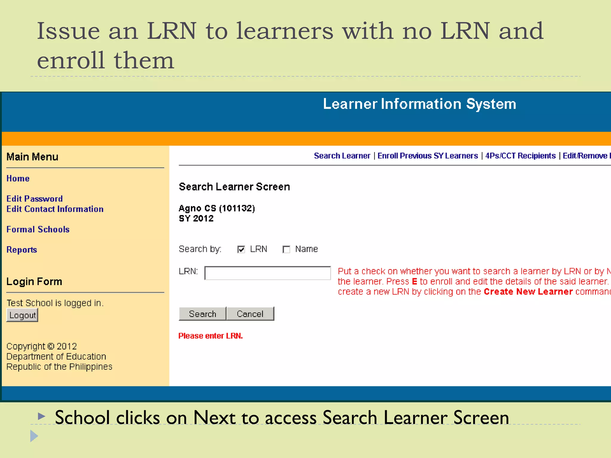Learner Information System | PPT