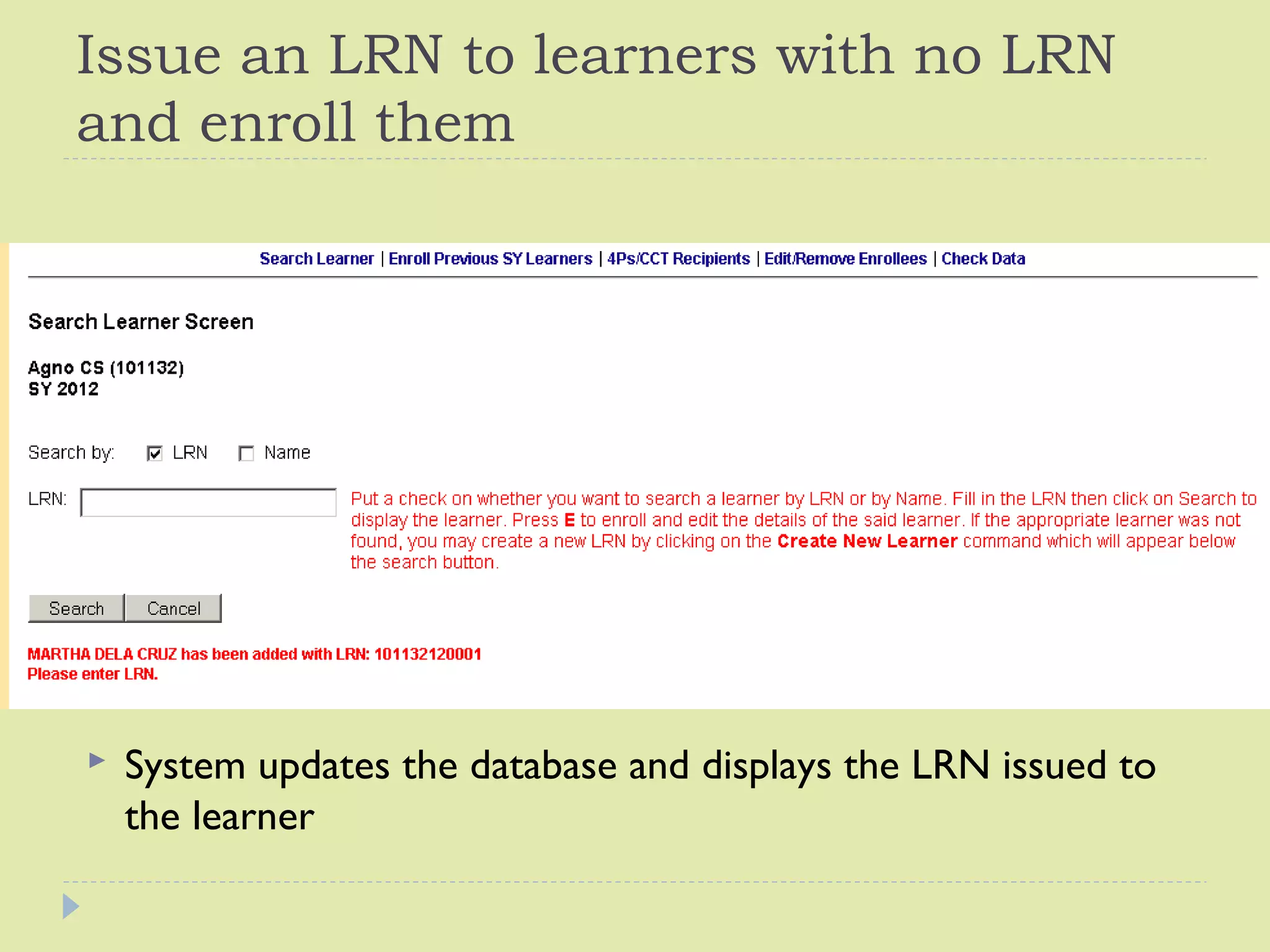 Learner Information System | PPT