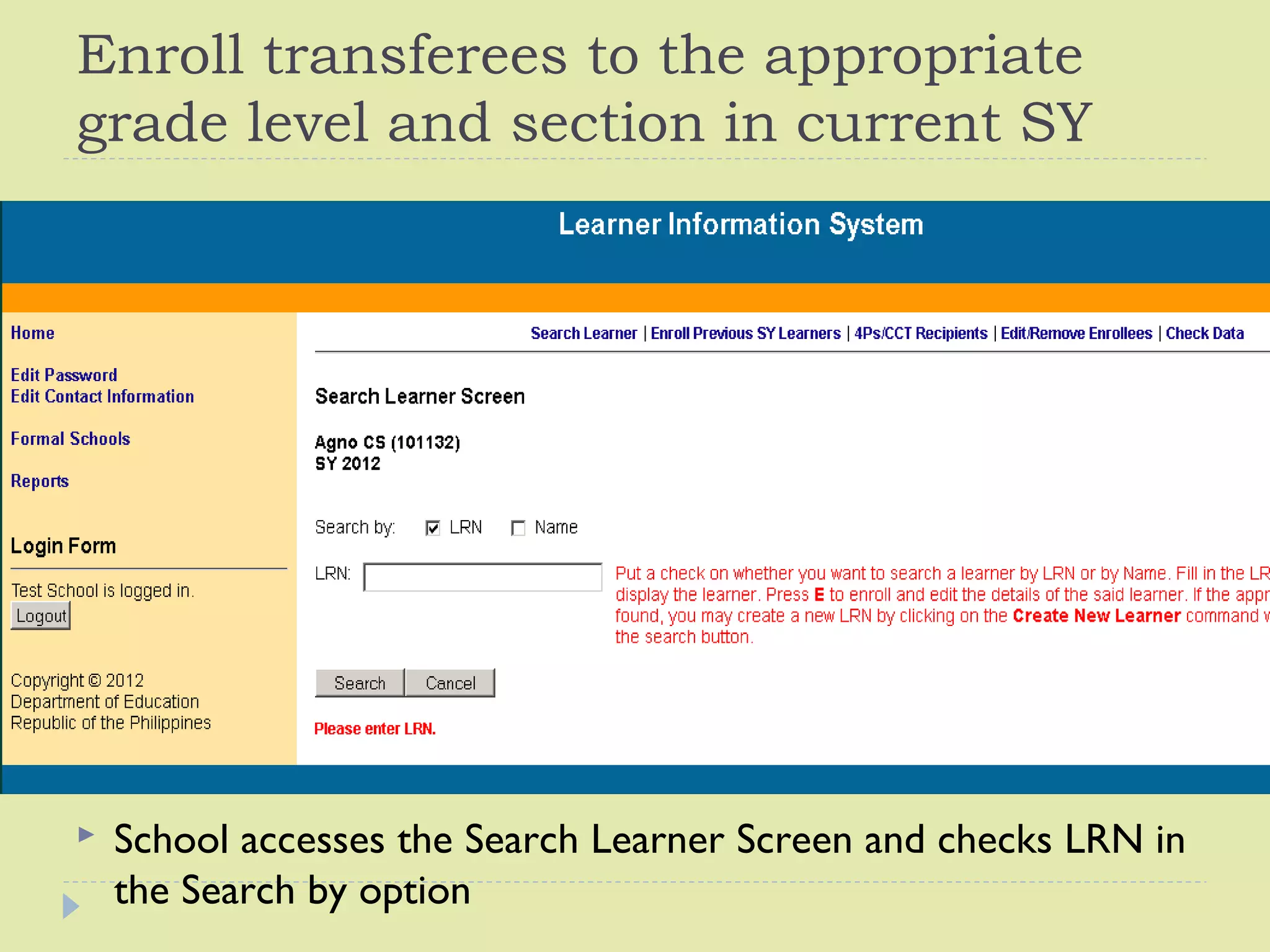 Learner Information System | PPT