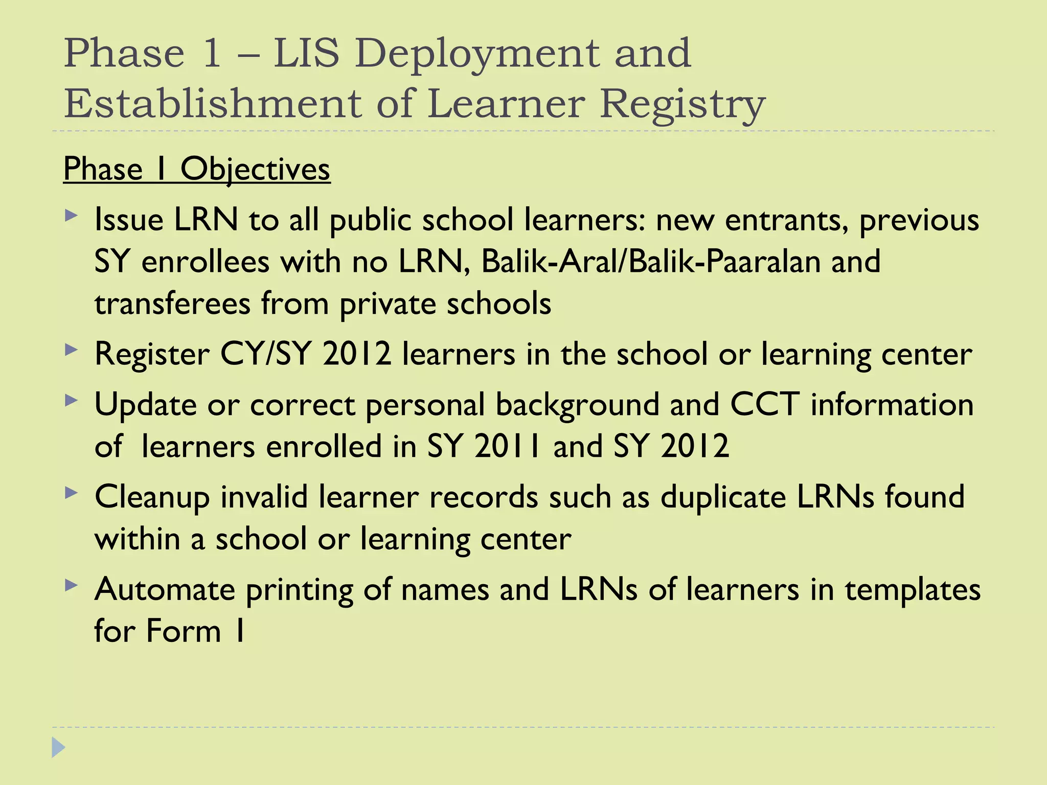 Learner Information System | PPT