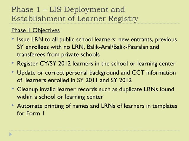 Learner Information System | PPT