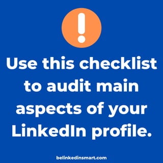 LinkedInSmart Profile Checklist | PDF