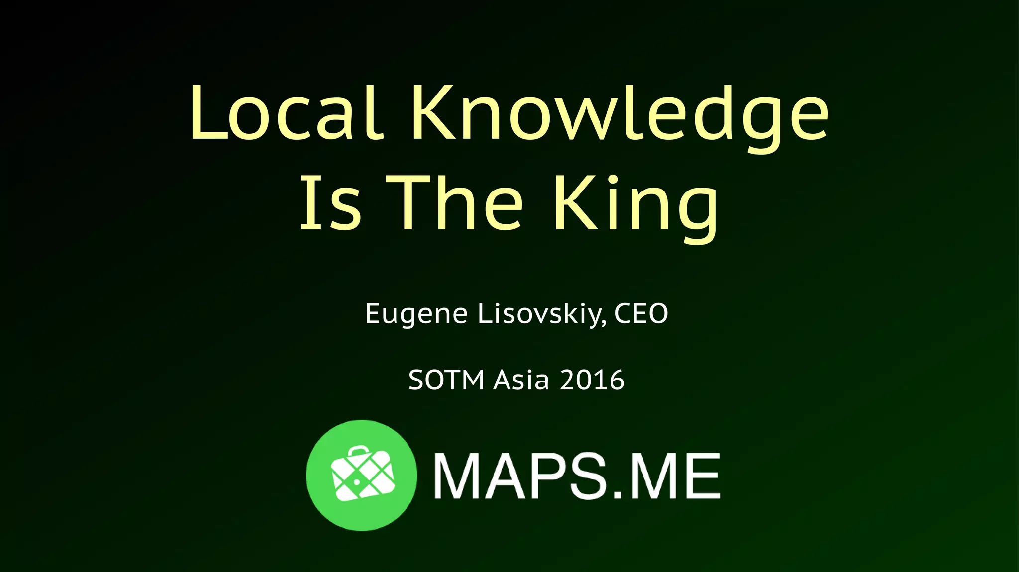 Local Knowledge Is The King | PPT