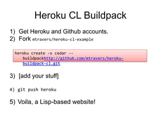 Lisp in the Cloud | PPT