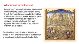 Concepts of Land Reform, Land Formalization, and Land Grabbing in ...