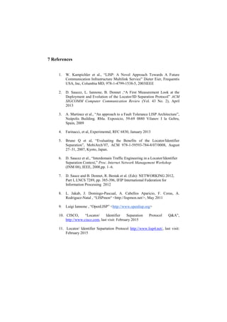 Study about Locator/Identifier Separation Protocol (LISP) | PDF