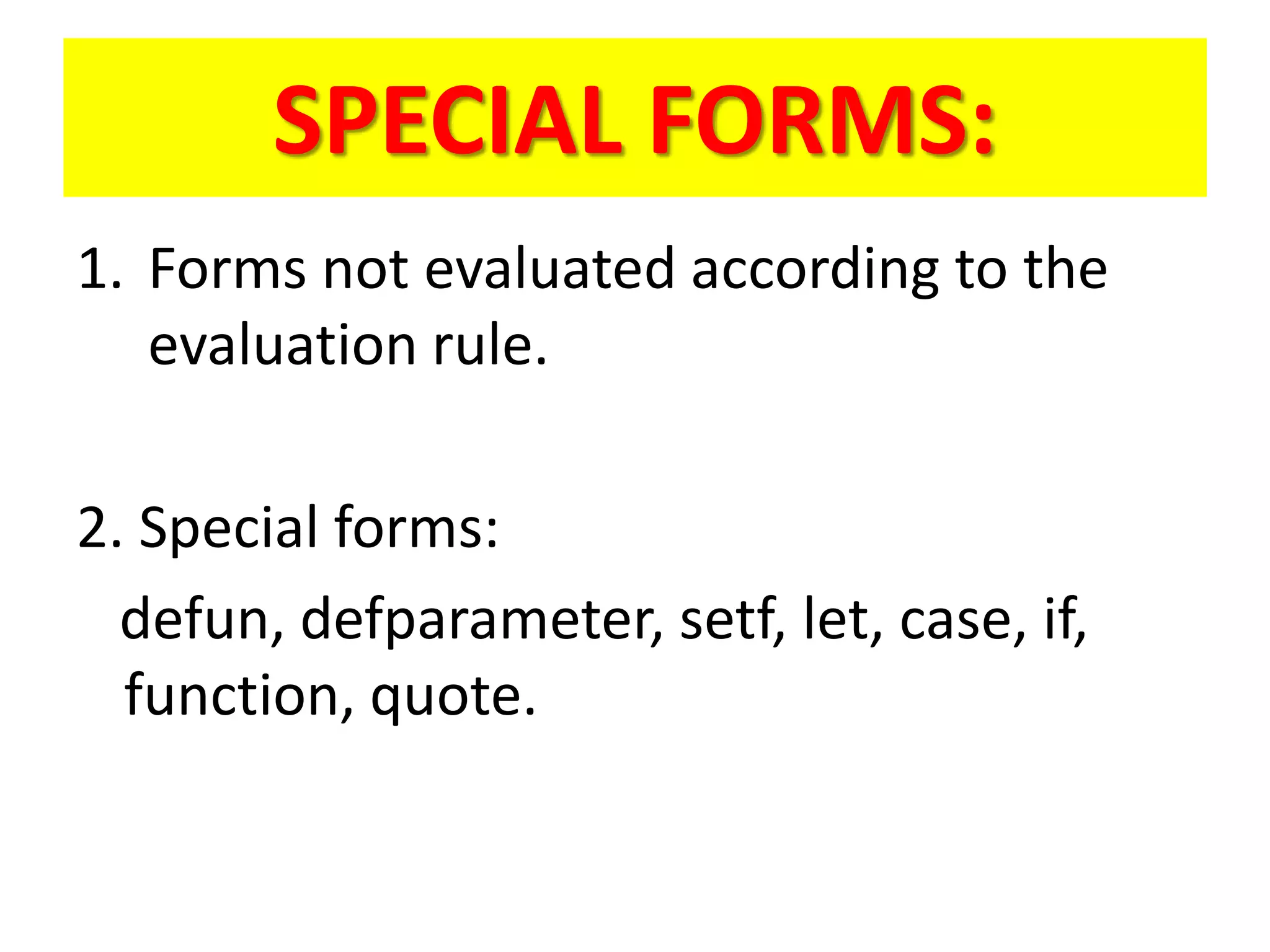 Introduction To Lisp Ppt