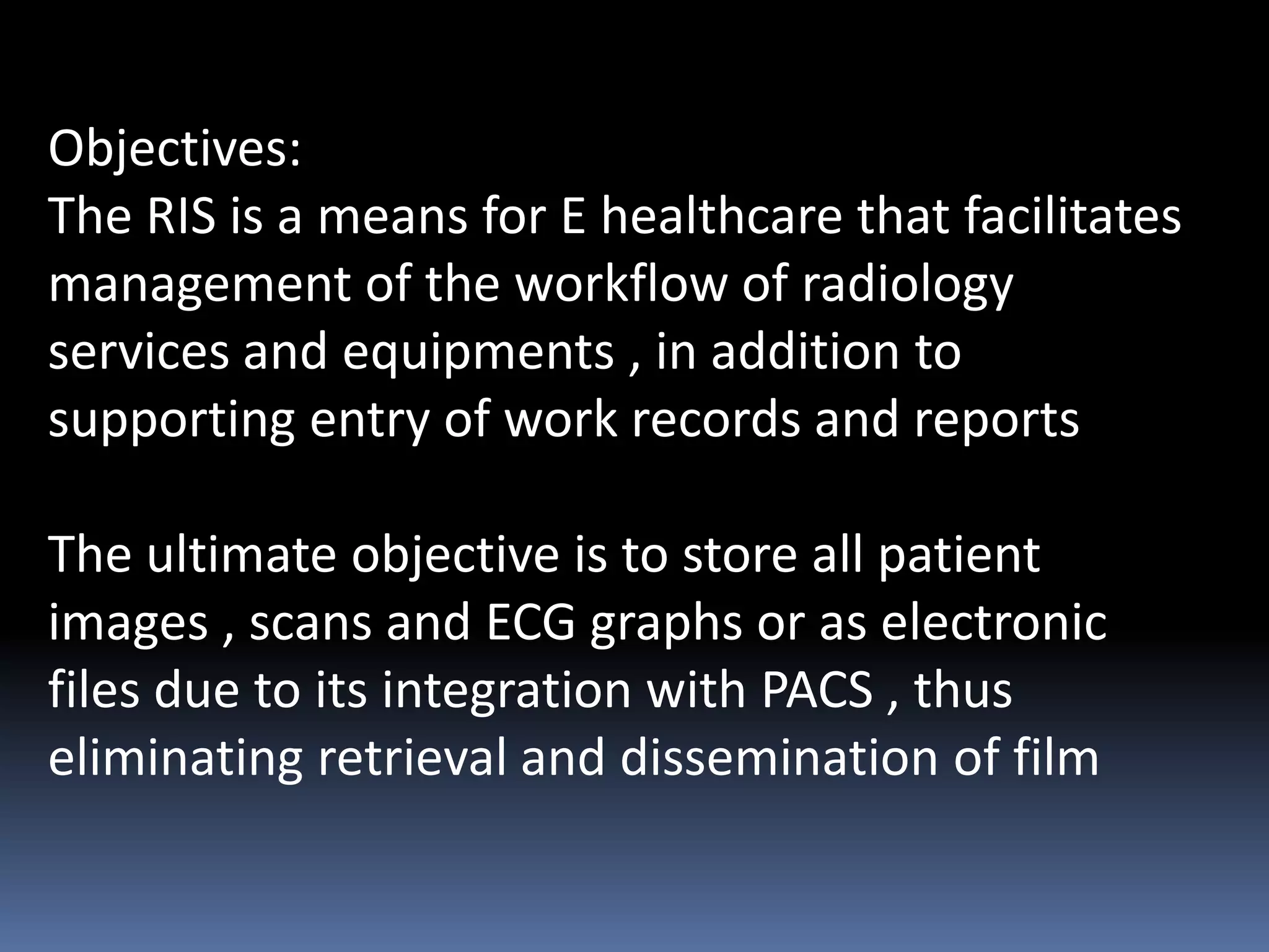 LABORATORY INFORMATION SYSTEM RADIOLOGY INFORMATION SYSTEM | PPTX
