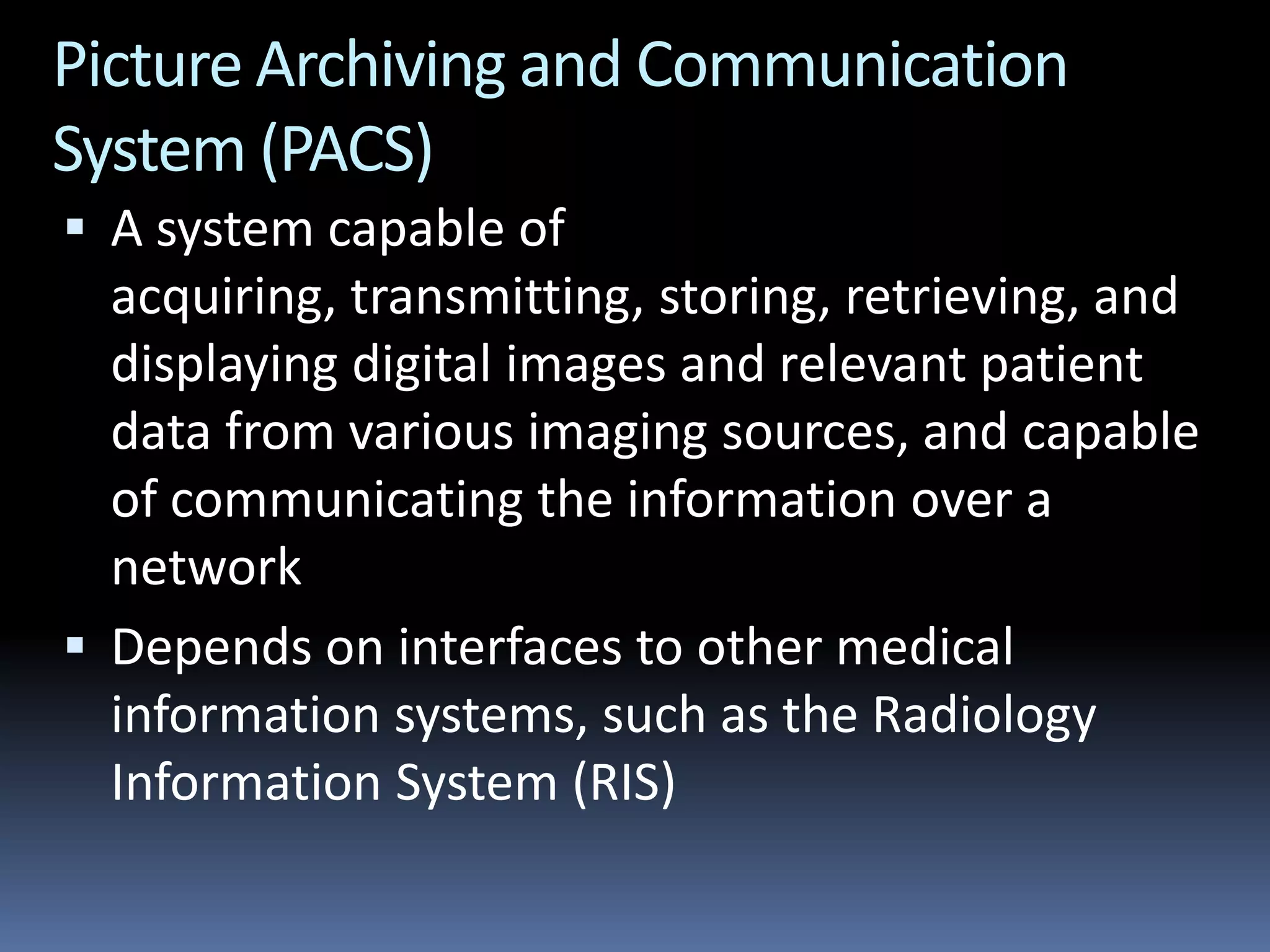 LABORATORY INFORMATION SYSTEM RADIOLOGY INFORMATION SYSTEM | PPTX
