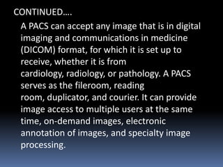 LABORATORY INFORMATION SYSTEM RADIOLOGY INFORMATION SYSTEM | PPTX