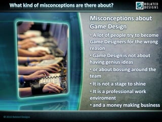 Popular misconceptions about gamedesign | PPT