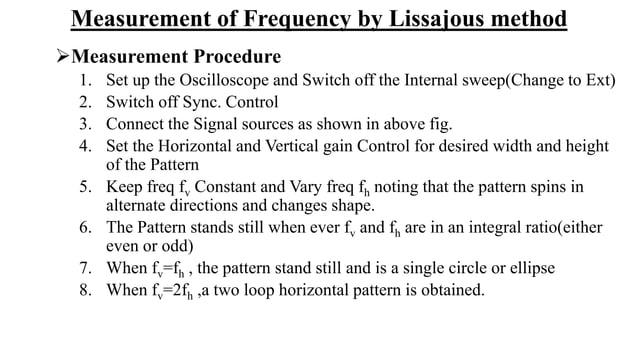 Lissajous method | PPTX