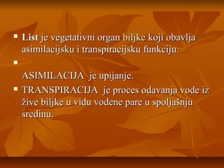 List | PPT