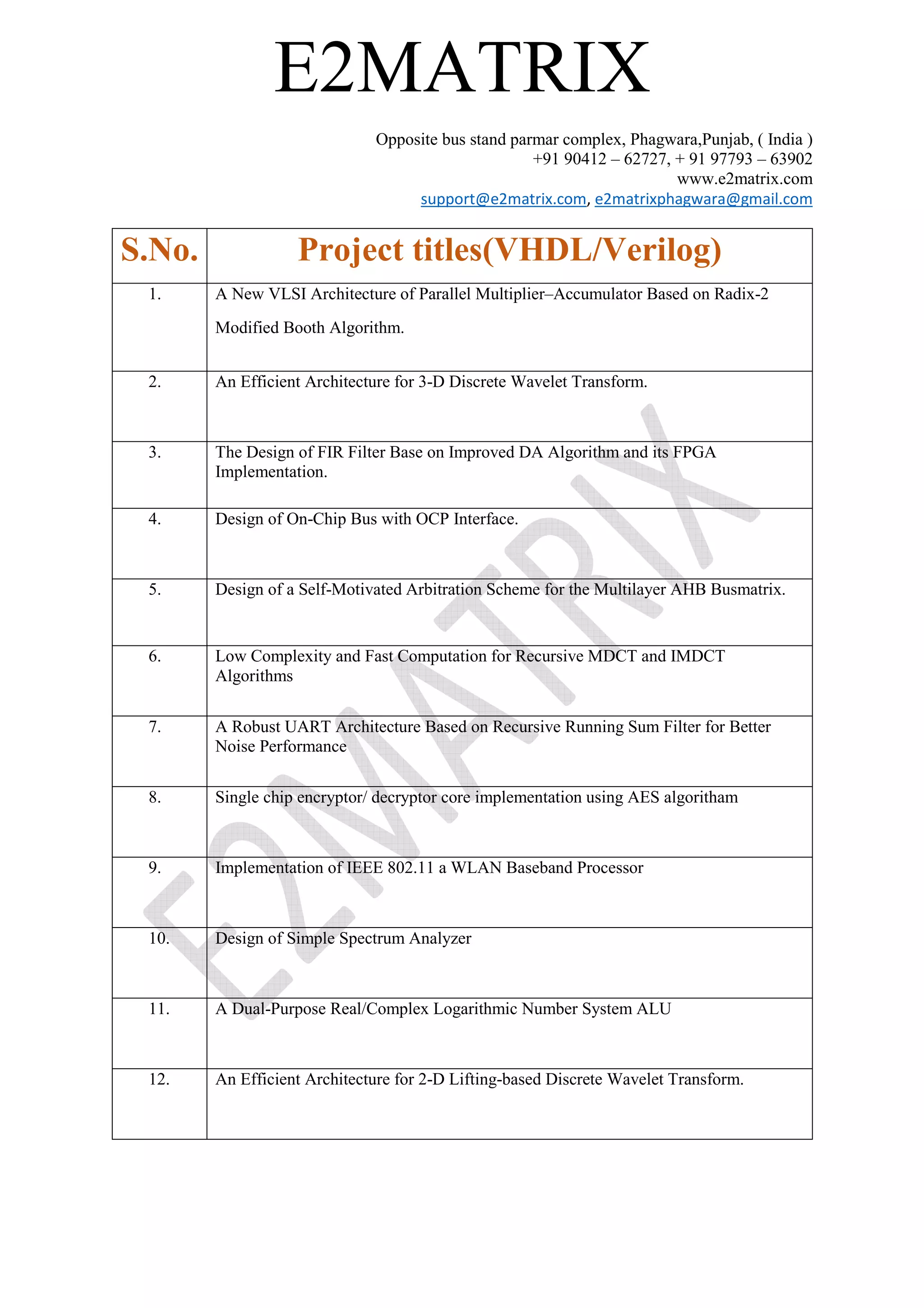 IEEE Embedded Project list | PDF