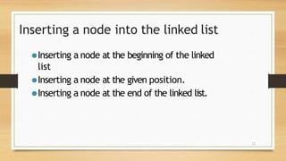 data structures lists operation of lists | PPTX