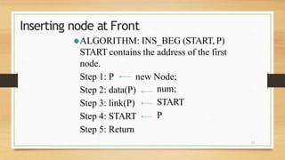 data structures lists operation of lists | PPTX