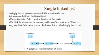 data structures lists operation of lists | PPTX