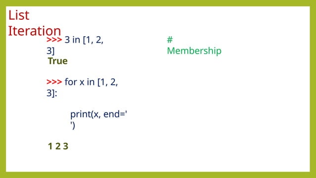 python lists with examples and explanation python lists with examples and explanation | PPTX