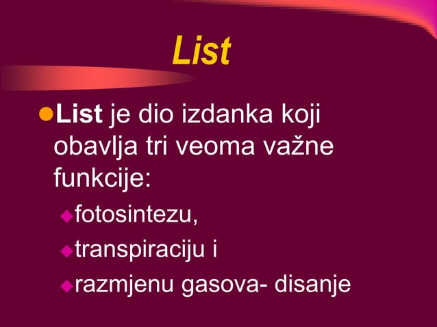 List - biljni organi, dijelovi biljke.pptx