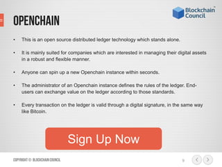 List of best Open Source Blockchain platforms | PDF