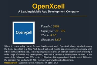 List of Top Mobile App Development Companies USA | PPT