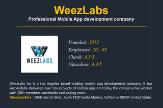 List of Top Mobile App Development Companies USA | PPT