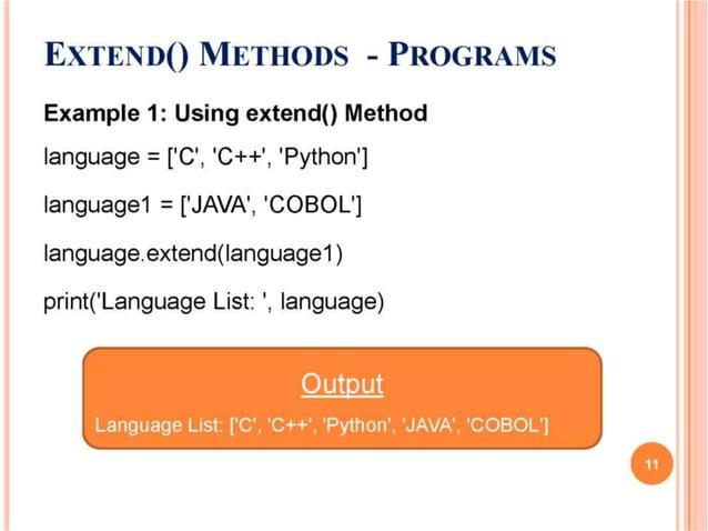 List in Python | PPTX | Programming Languages | Computing