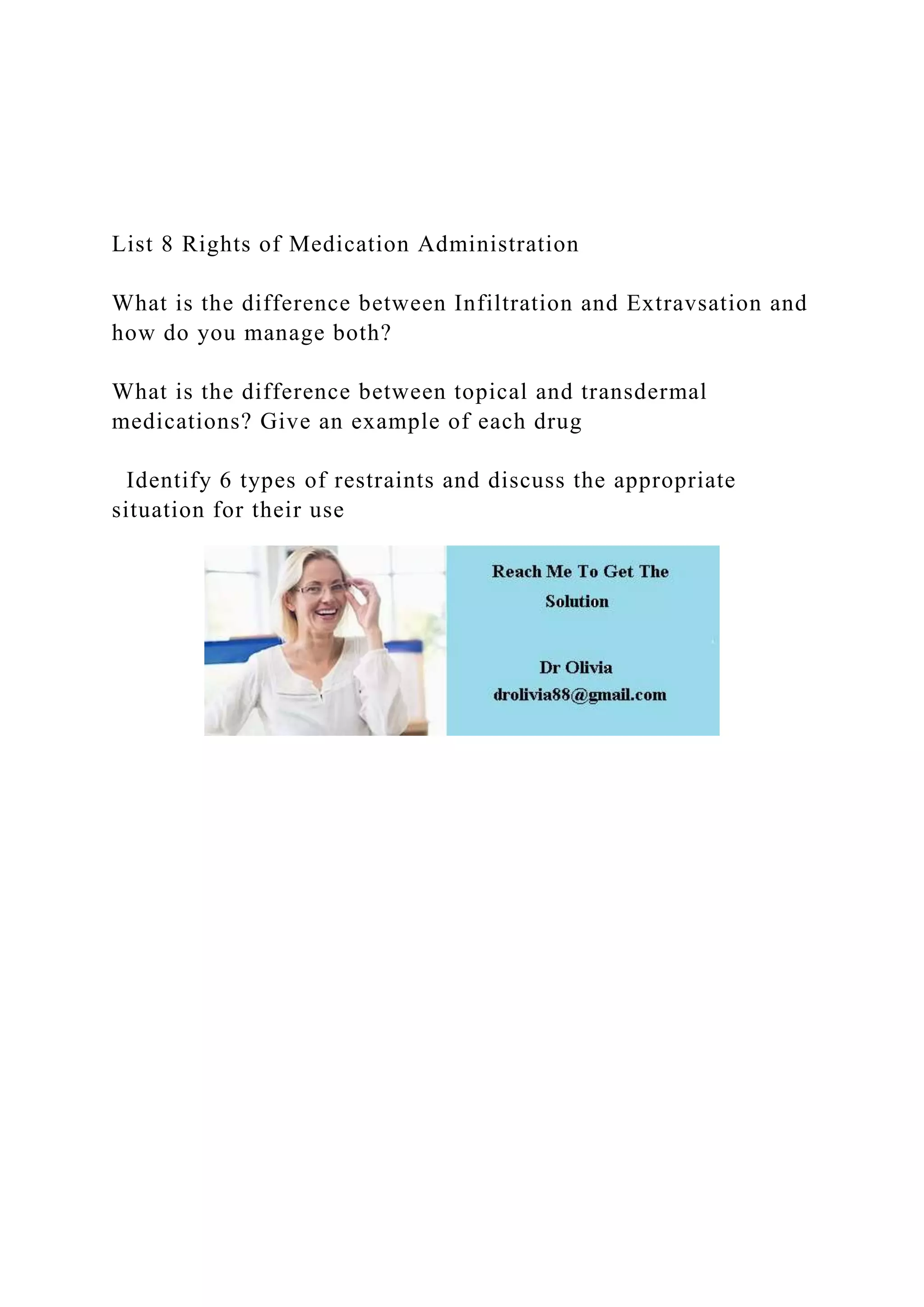 List 8 Rights of Medication AdministrationWhat is the diff.docx