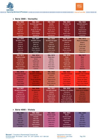 Lista de-cores-ral | PDF