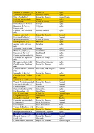 Lista Magic | PDF