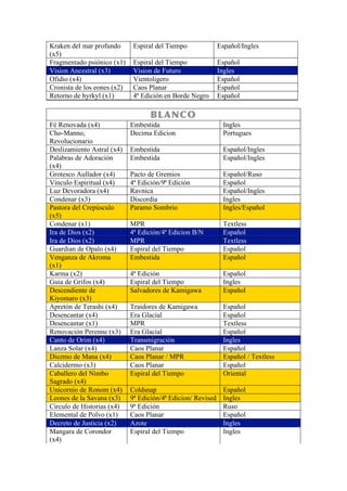 Lista Magic | PDF
