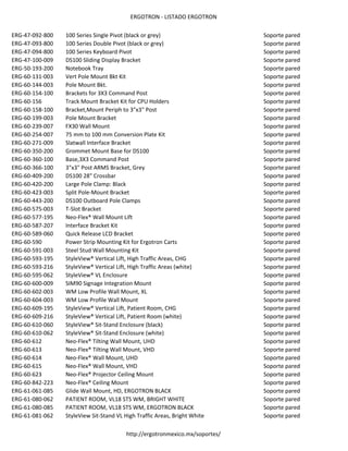 Ergotron neoflex precios-distribuidores-styleview-ergotron-workfit | PDF