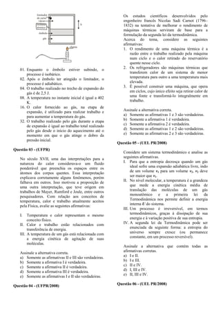 Lista 15 termodin+ómica | PDF