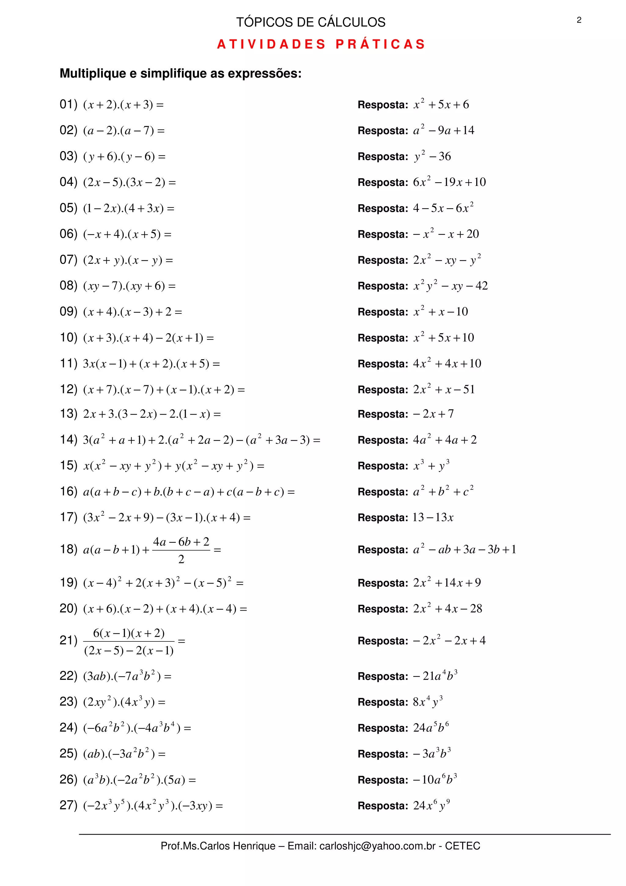 Lista 1 distributivas | PDF